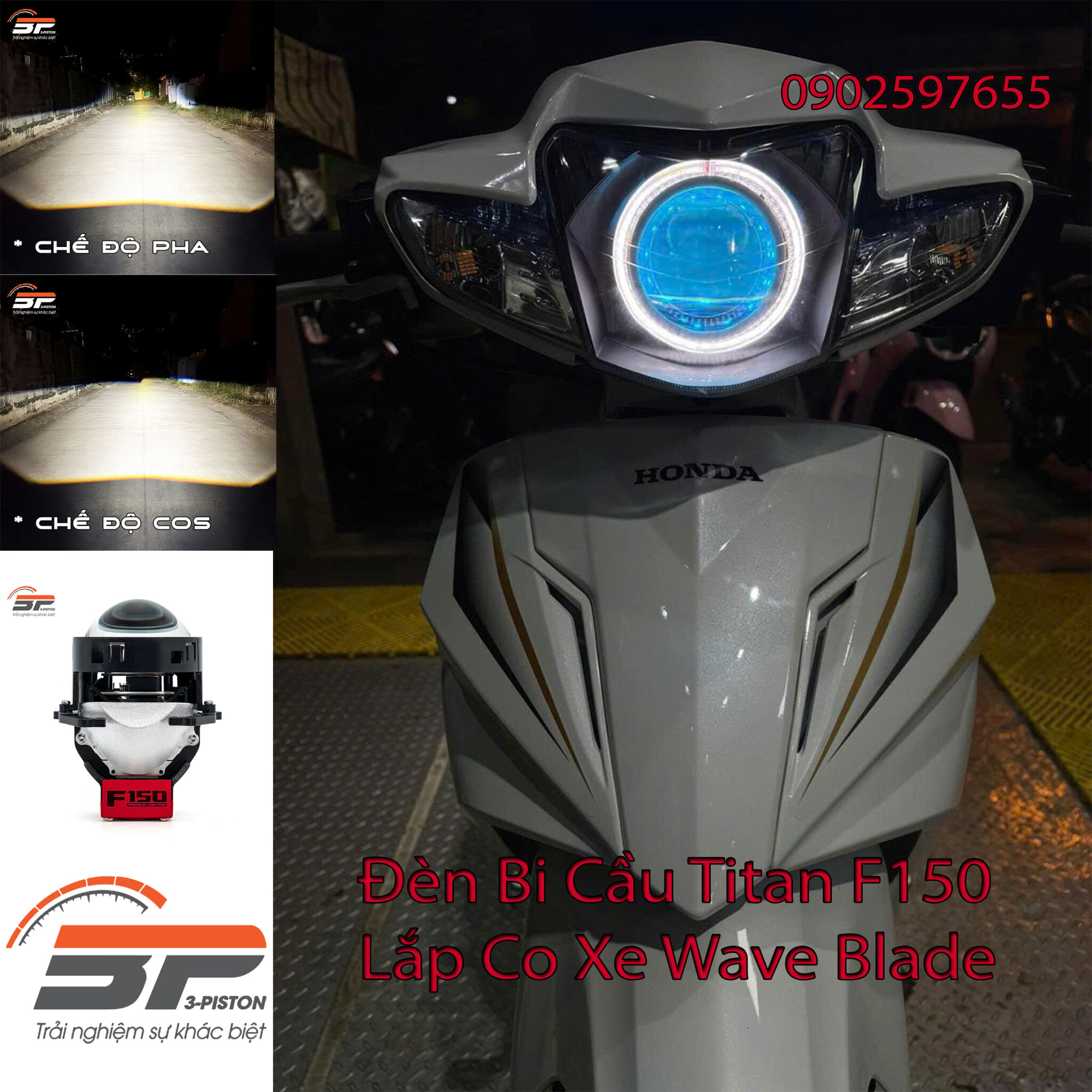 Đèn Bi Cầu Xe Wave Blade 110