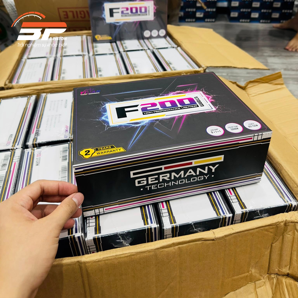 Đèn bi cầu led Titan Moto F200 Storm